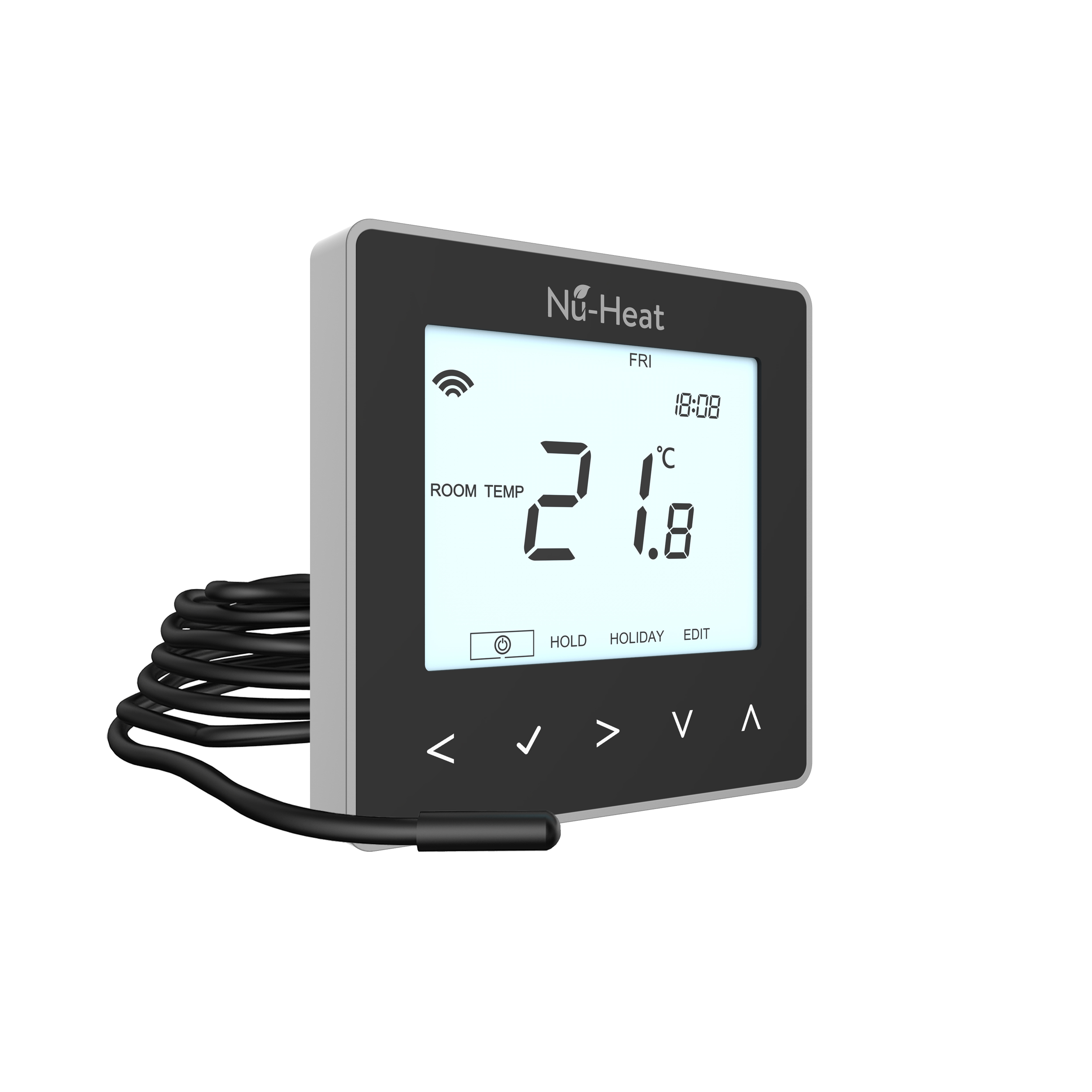 neoStat V2 Black 16A Thermostat - EneoStatBv2-C | Nu-Heat