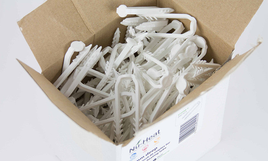66 mm long underfloor heating pipe staples - STAP66-C | Nu-Heat